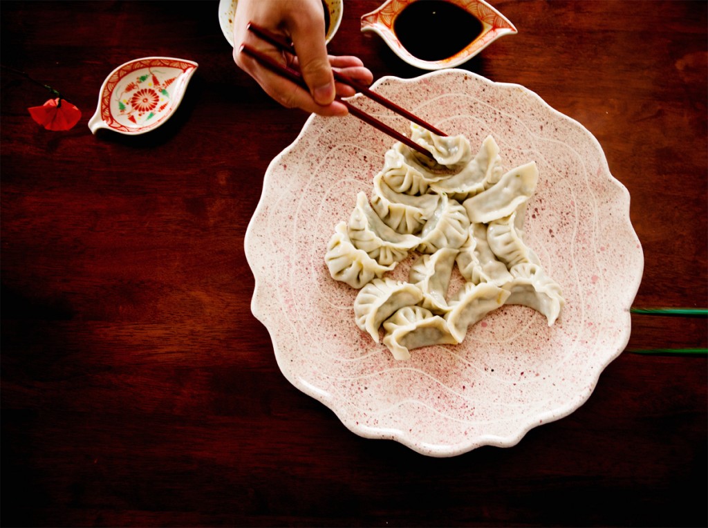 Black Spaghetti with Rock Shrimp - Traiteur du Lez